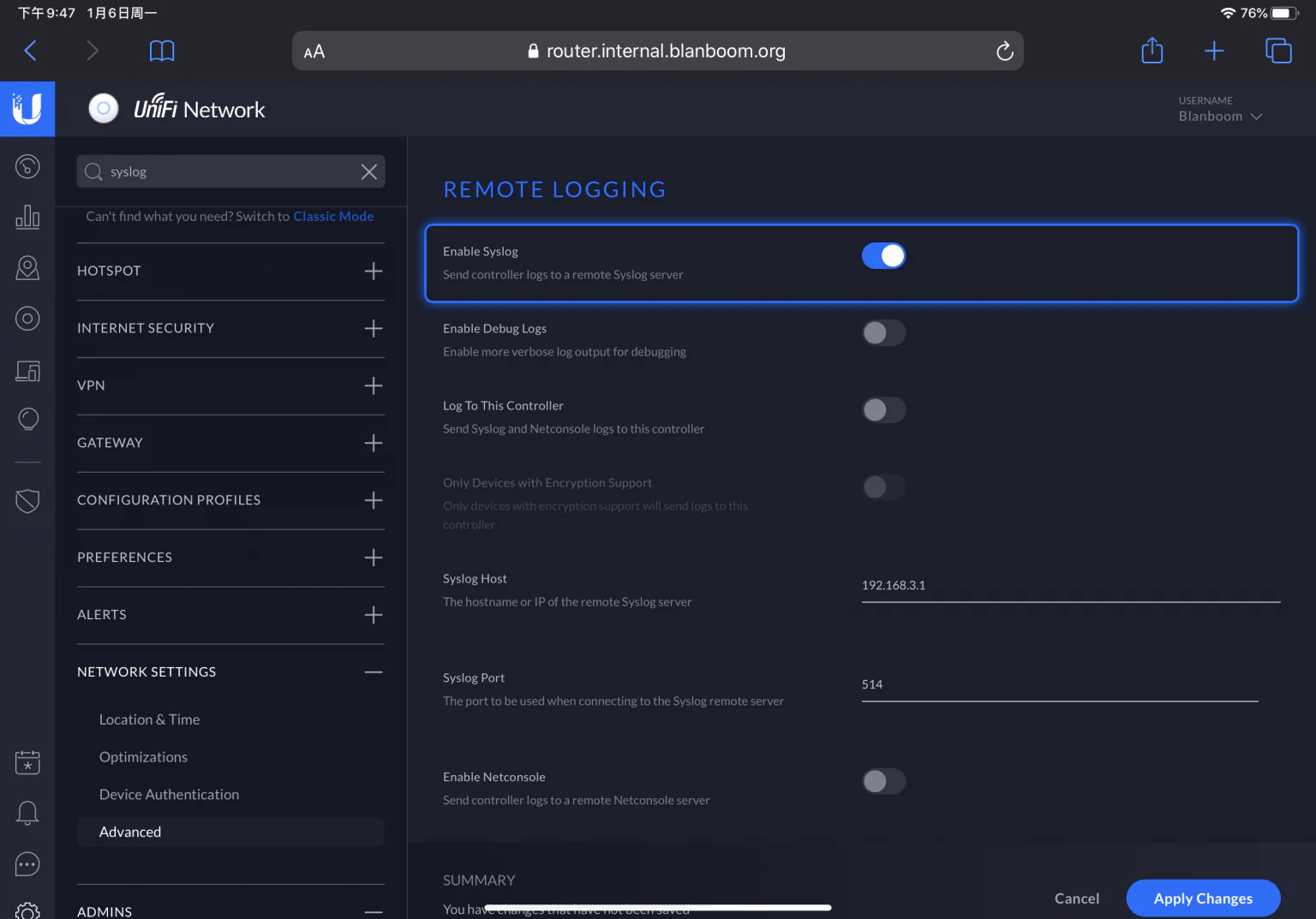UniFi Dream Machine 使用体验（2）：特色功能 – Blanboom